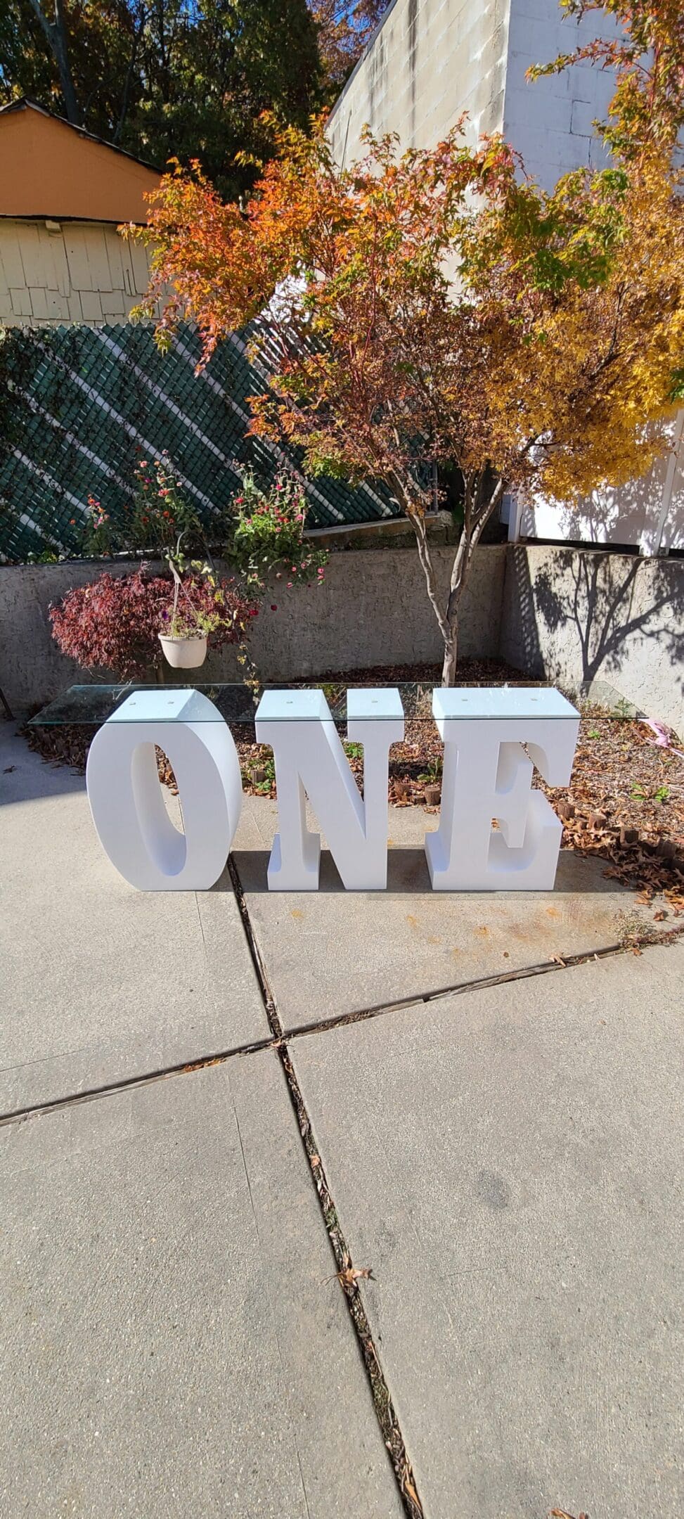 Letter Tables - Letter Tabel Build - On The Scene Rentals